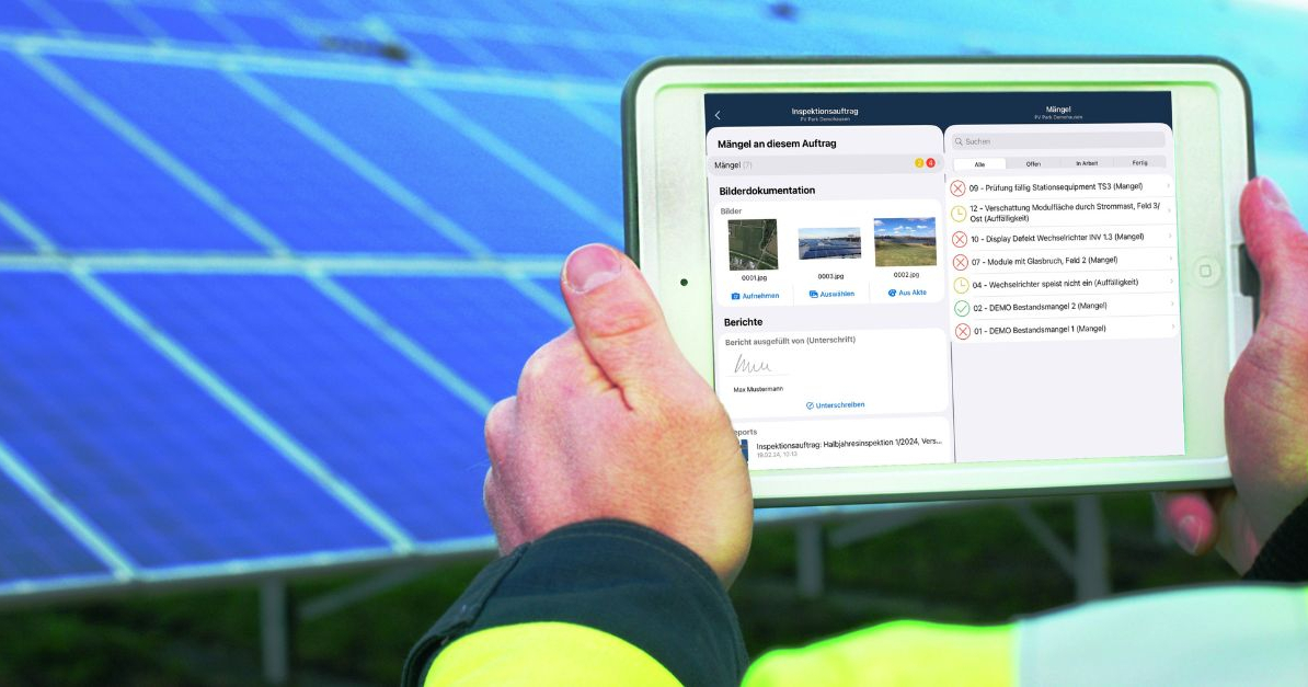 Software for PV inspection and maintenance.: TabTool PV